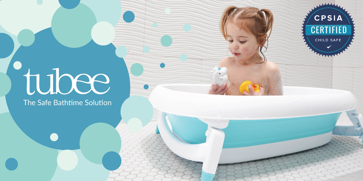 Tubee | Tubee, The Foldable Baby Bathtub | Safe for Newborns to Toddlers